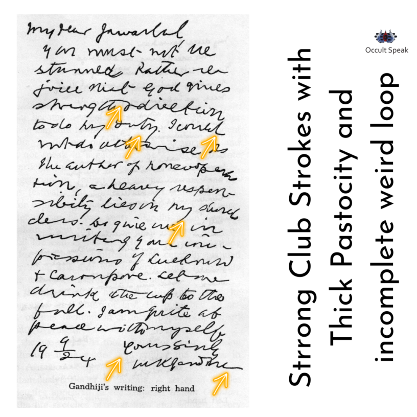 Dark Secrets in Mahatma Gandhi Handwriting