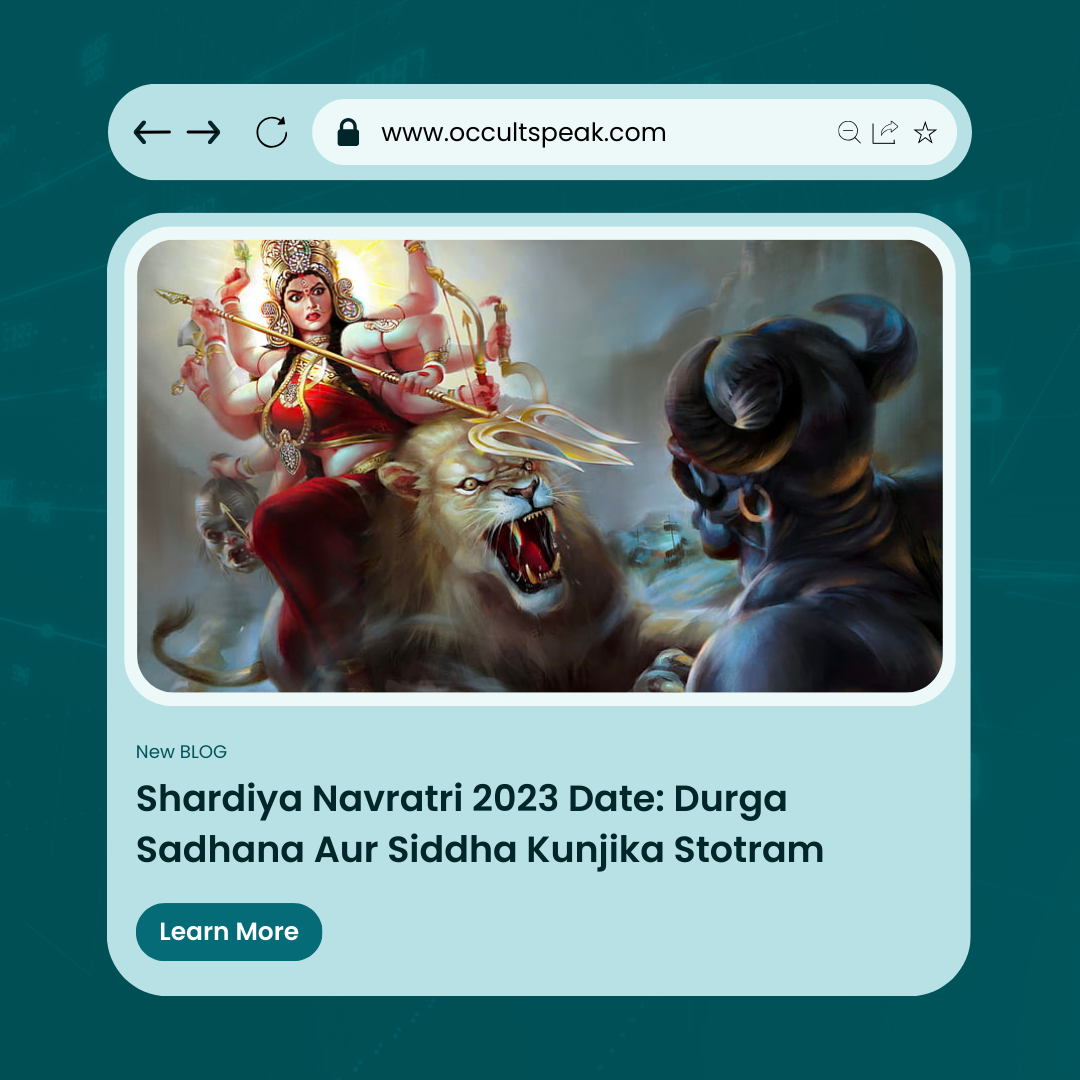 Shardiya Navratri 2024 Date: Durga Sadhana Aur Siddha Kunjika Stotram